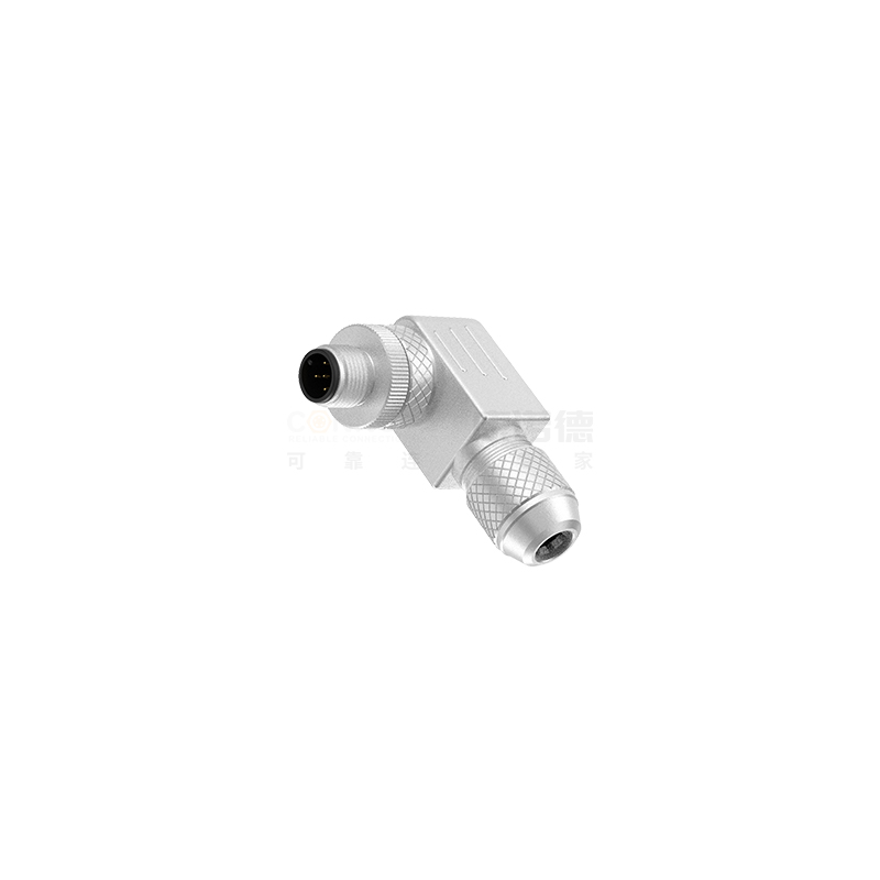 SKM12B系列 M12B编码连接器直式金属组装5PIN公头螺钉式PG9 - CONNODER康诺德