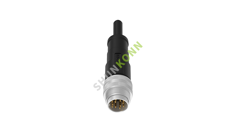 SKM16-Series-M16-Connection-Cable-Straight-Overmolded-Type-12PIN-Male ...