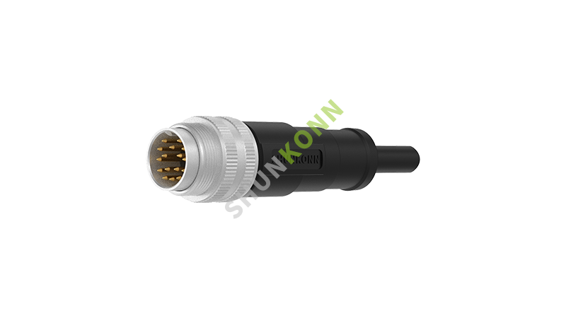 SKM16-Series-M16-Connection-Cable-Straight-Overmolded-Type-16PIN-Male ...