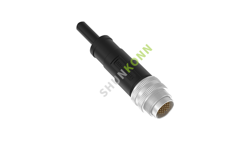 SKM16-Series-M16-Connection-Cable-Straight-Overmolded-Type-24PIN-Male ...
