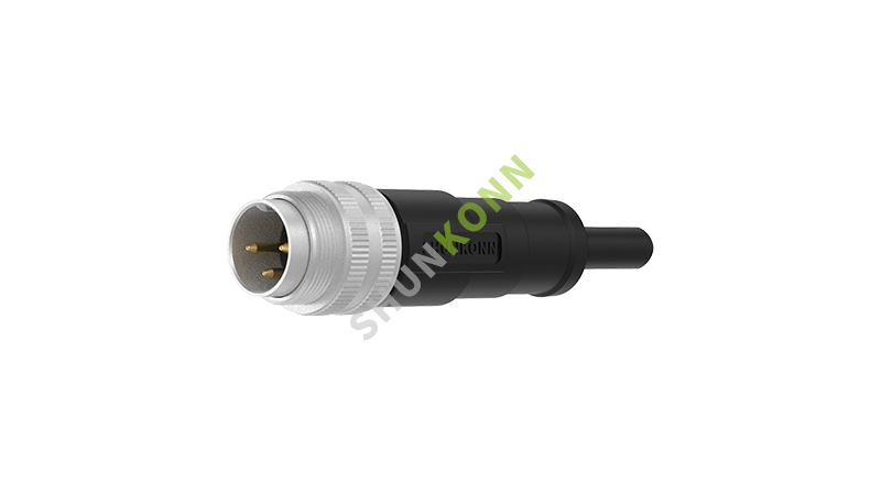 SKM16-Series-M16-Connection-Cable-Straight-Overmolded-Type-3PIN-Male ...