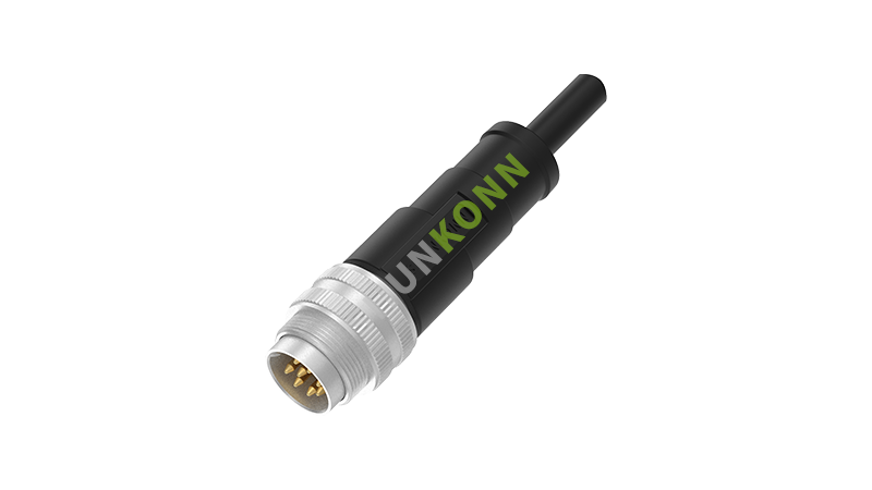 SKM16-Series-M16-Connection-Cable-Straight-Overmolded-Type-8PIN-Male ...