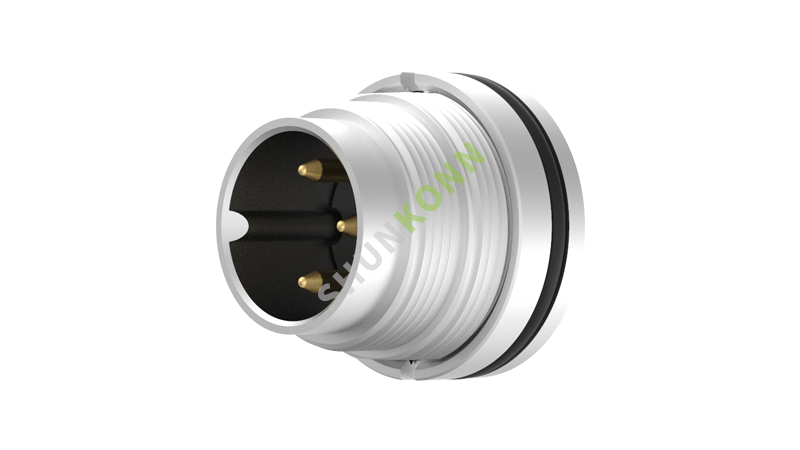 SKM16 Series M16 Connectors Plate Rear Mount 3PIN Male Solder Type M18 ...